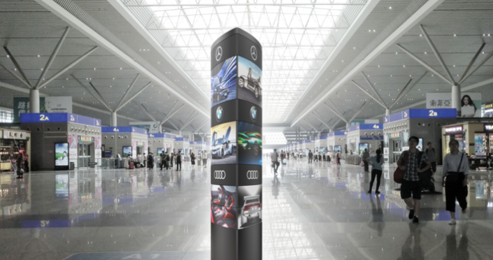 Mechanical rotated led screen is an intelligent led visual robot ...